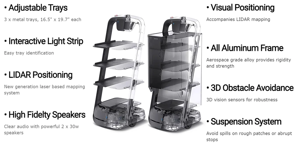 Navia Robotics - PuduBot Delivering, Serving and Service Robot